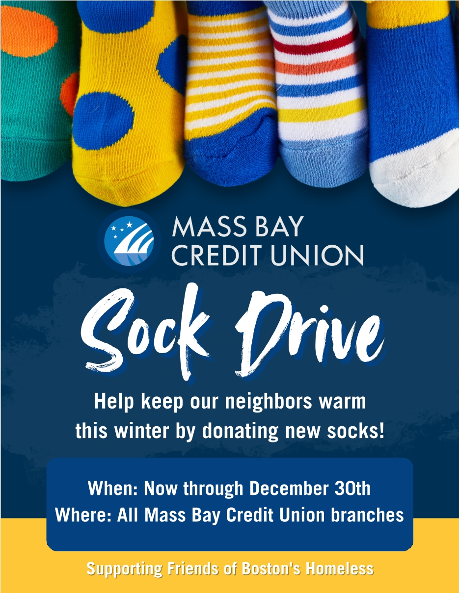 Sock Drive / News & Events | Mass Bay Credit Union